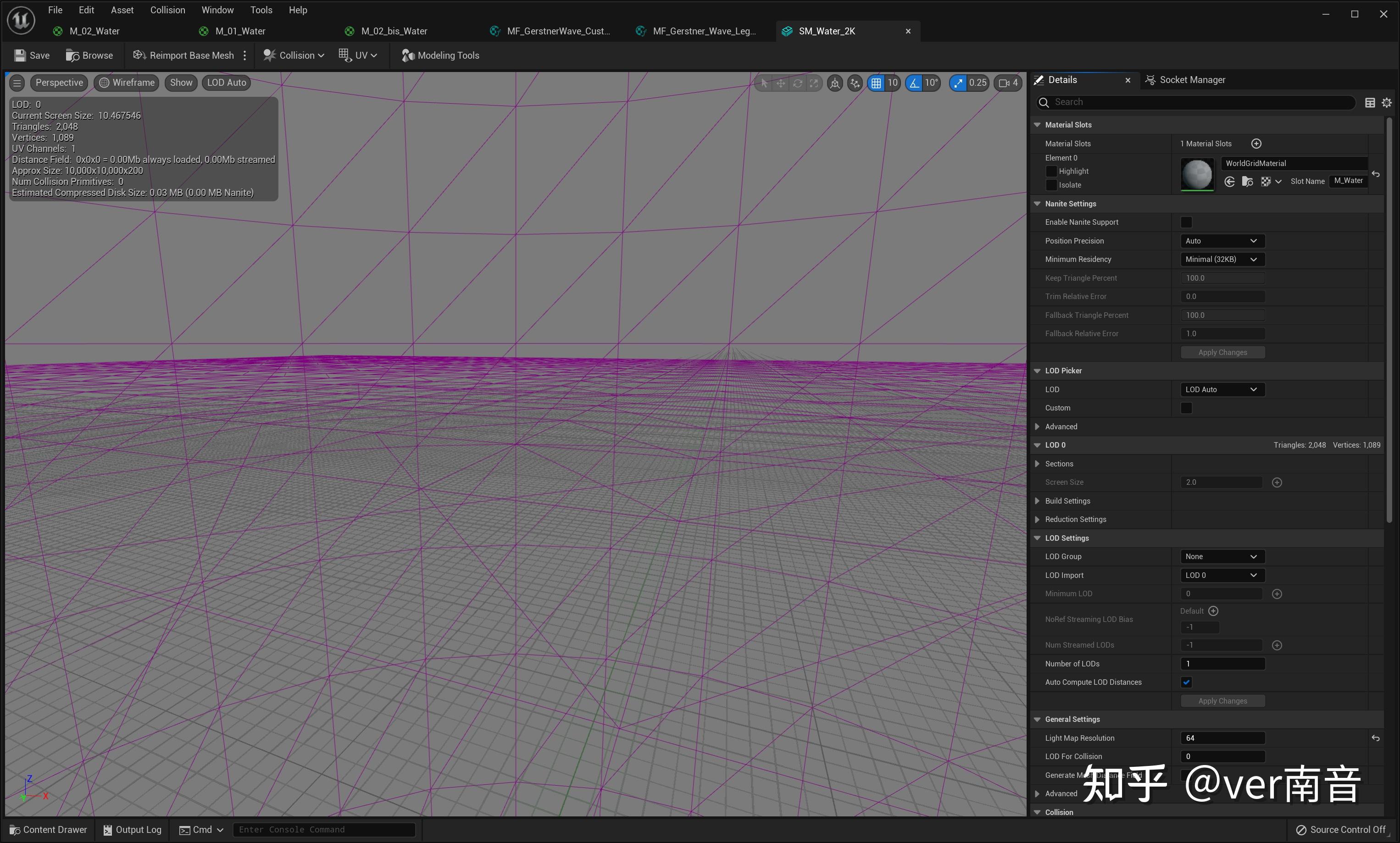 UE5写实海水渲染（一）：HLSL生成波形 - 知乎