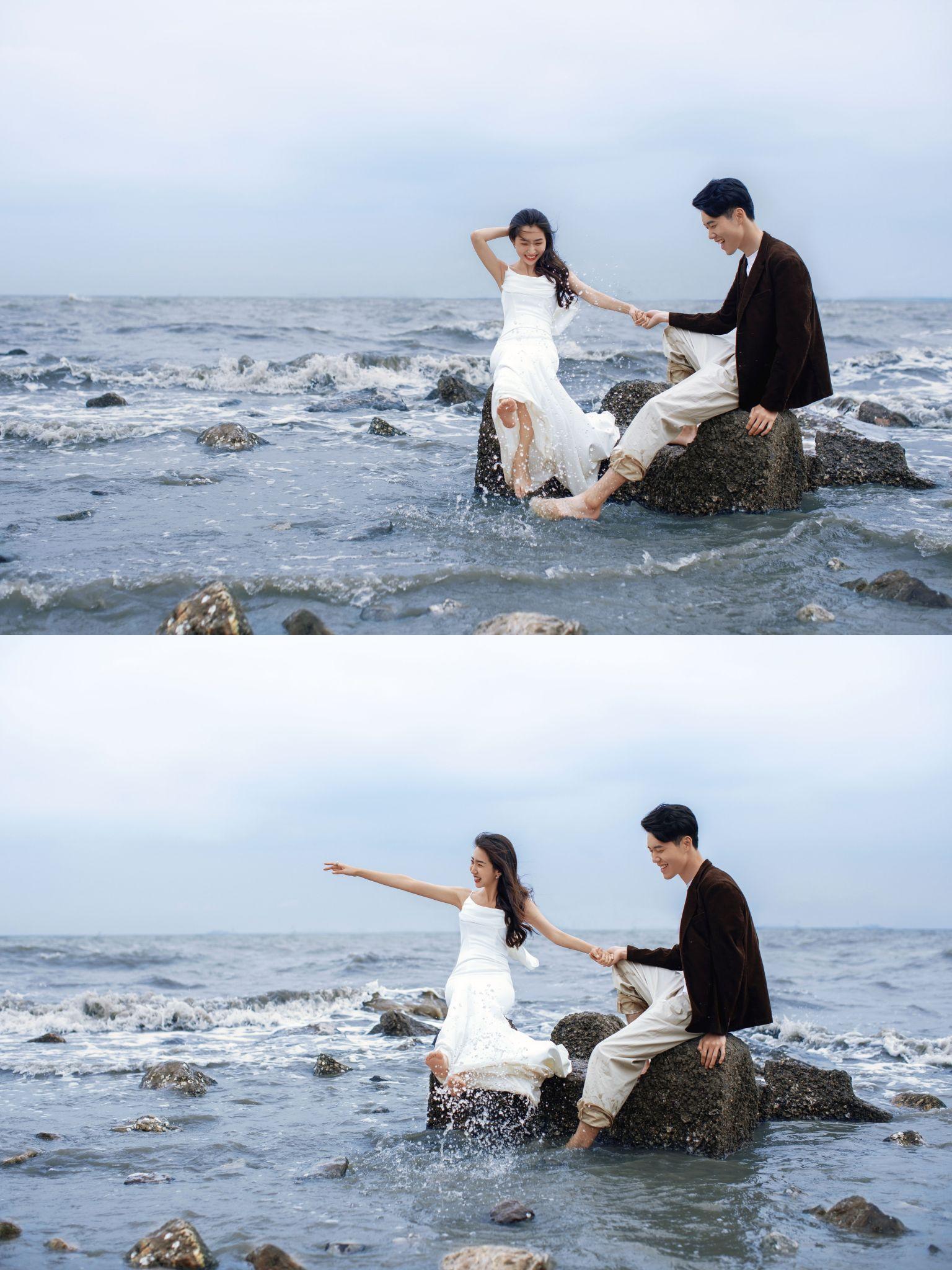 电影感的海边婚纱照真的太好看了💙超美 - 知乎