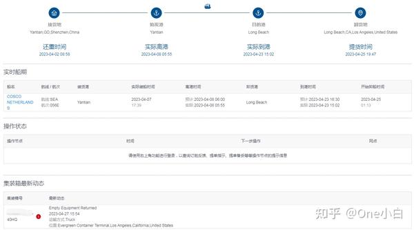 10 个海运船公司及集装箱货物状态追踪网址分享 - 知乎