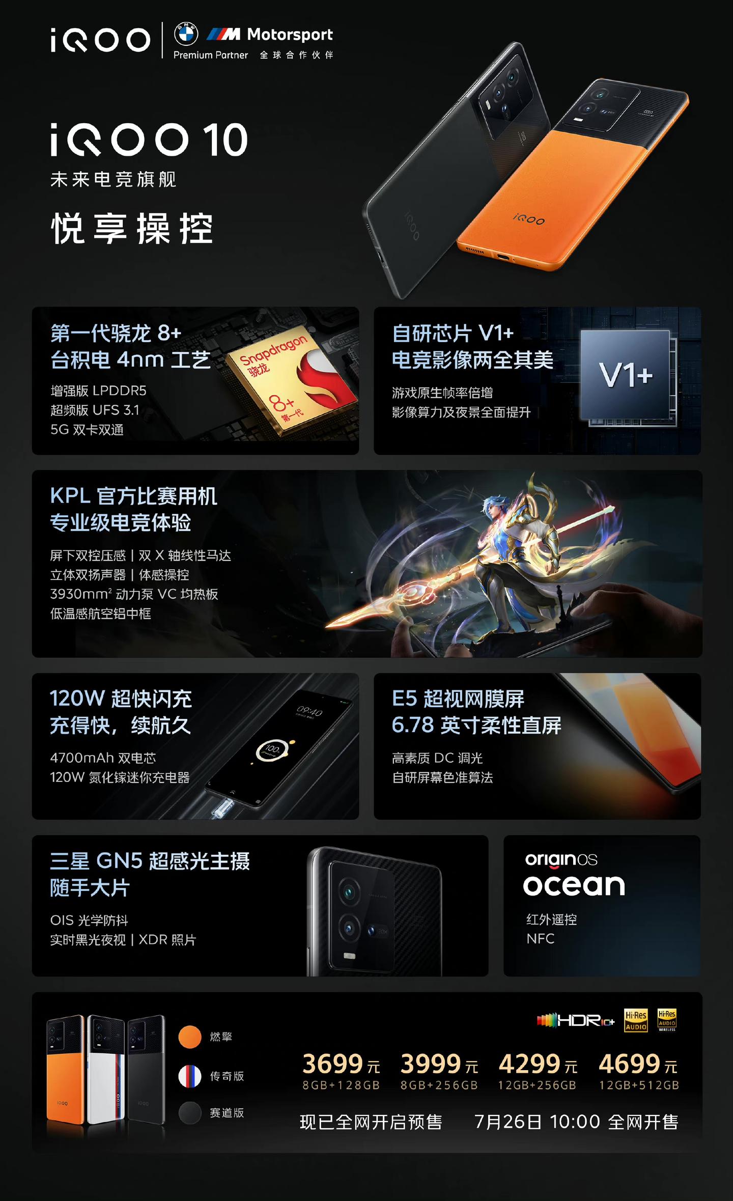 iQOO10系列正式发布：首发200W超级快充，3699元起售
