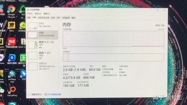 电脑64G内存实际可用5G，其实是硬件占用内存过高 - 知乎