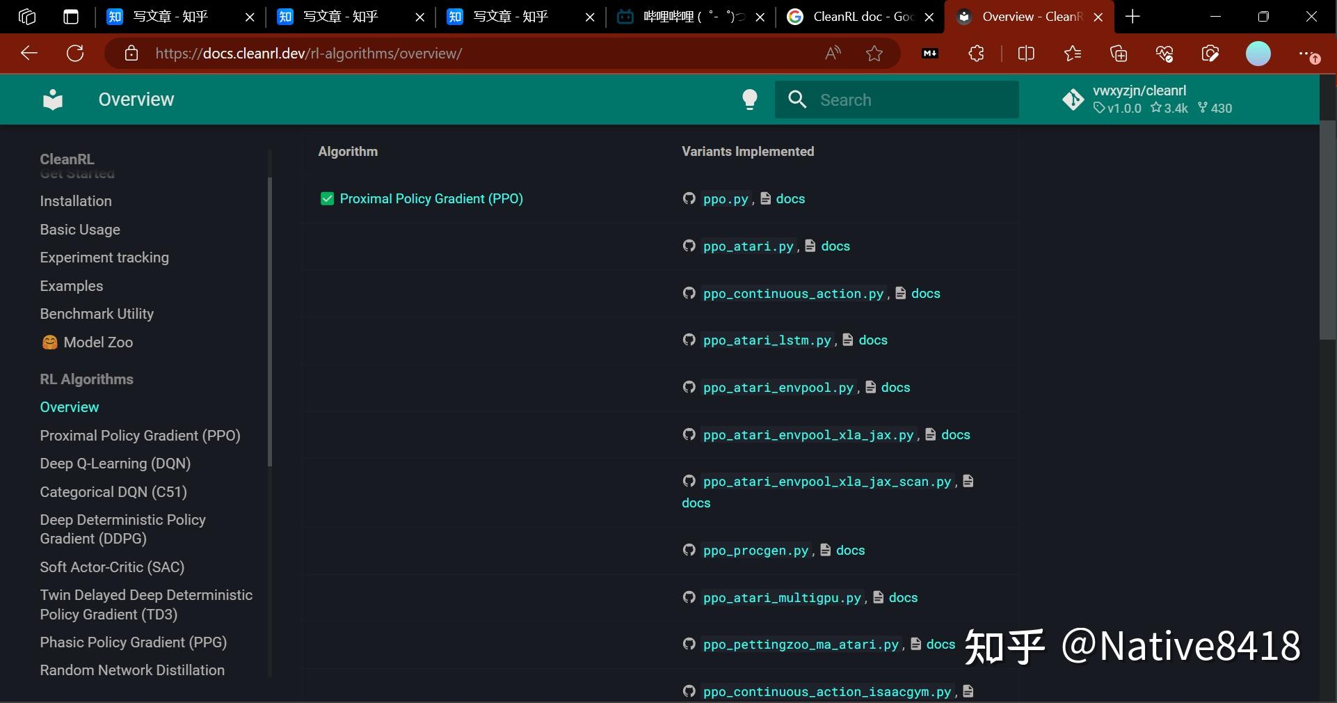 CleanRL详解——基本理解 - 知乎