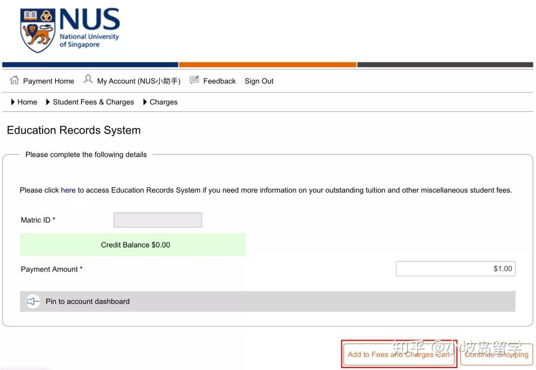 留学新生必备 | 新加坡国立大学NUS最新交学费攻略 - 知乎