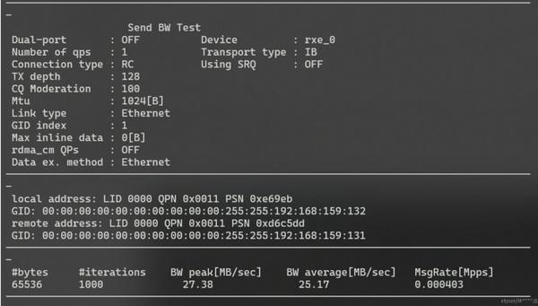 RDMA性能测试工具perftest简介 - 知乎