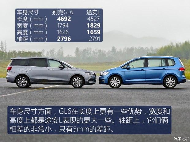 六人 VS 六人 别克GL6对比大众途安L - 知乎