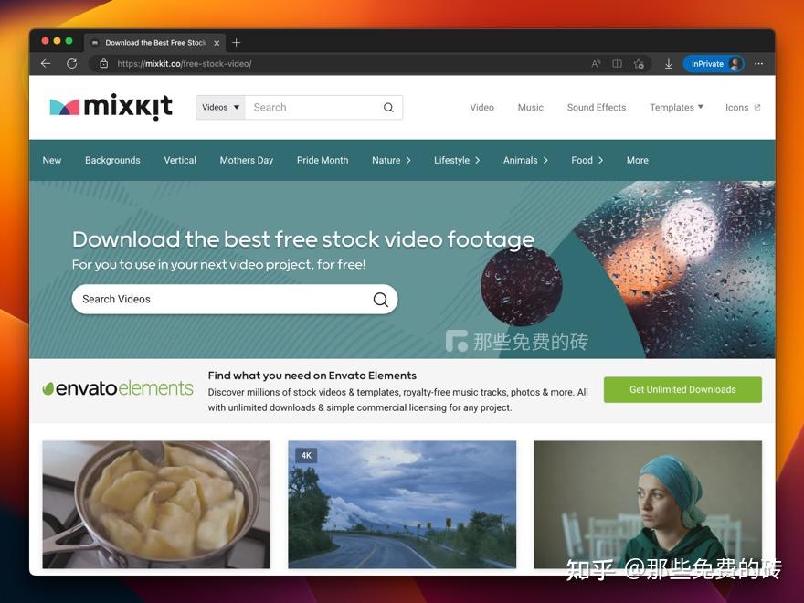 Mixkit - 质量超高的视频素材、AE/PR 模板下载网站，下载完全免费且可商用 - 知乎