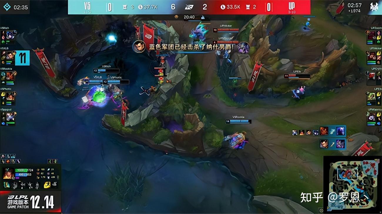 LOL-LPL：Rookie阿狸灵魄突袭完美发挥，V5有惊无险2:1力克UP - 知乎