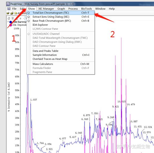 如何使用peakview软件查看AB SCIEX 质谱下机数据 - 知乎