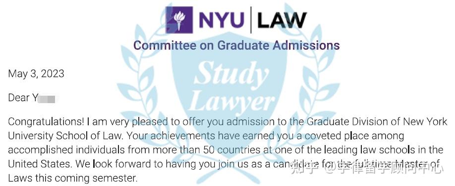 纽大LLM继续放榜中，多位应届申请者转正录取 - 知乎