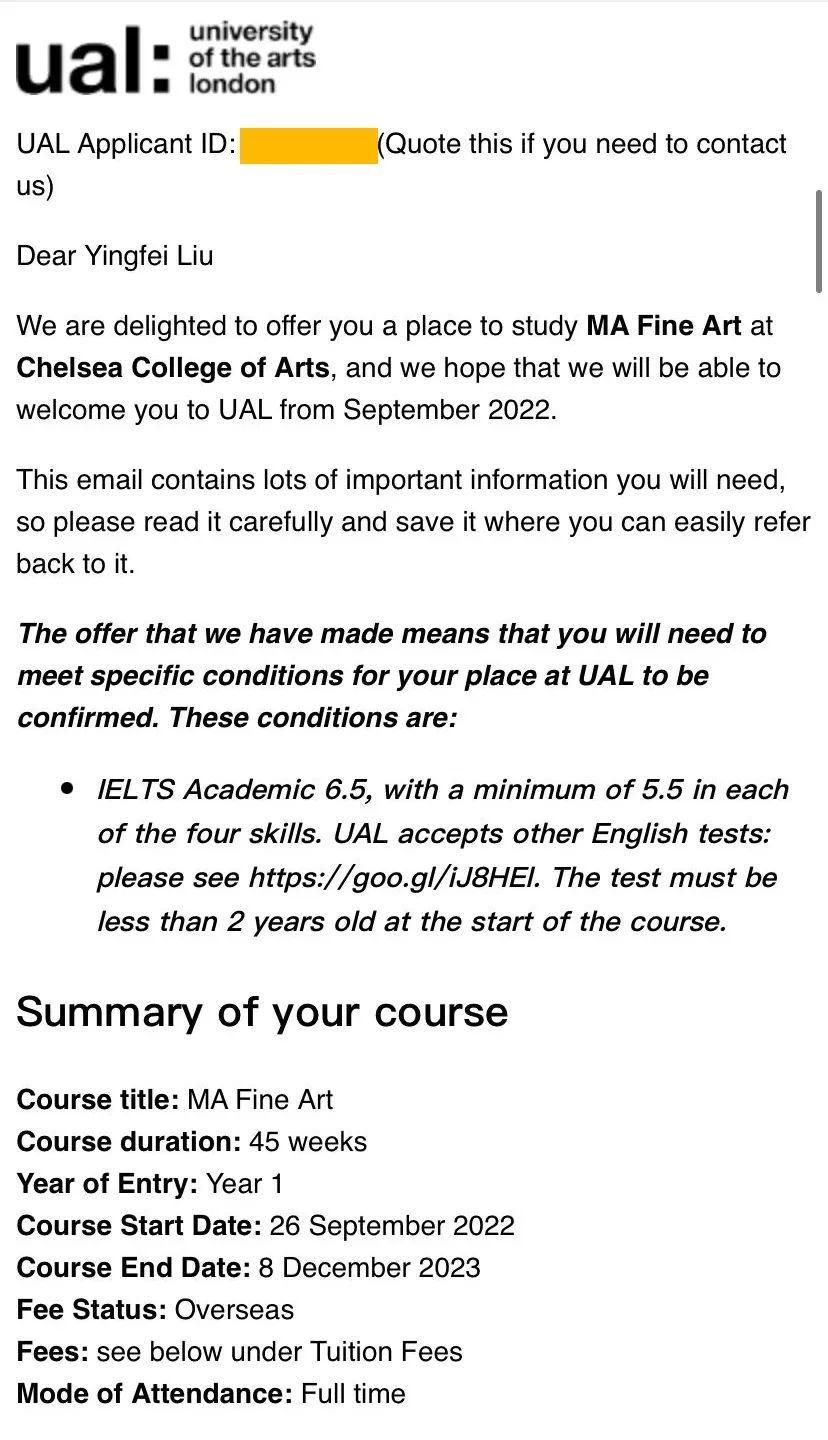 Offer小广播 | 刘英斐：同时斩获伦敦艺术大学切尔西学院与伦敦大学金史密斯学院纯艺MA双OFFER! 工作两年仍放不下热爱！ - 知乎