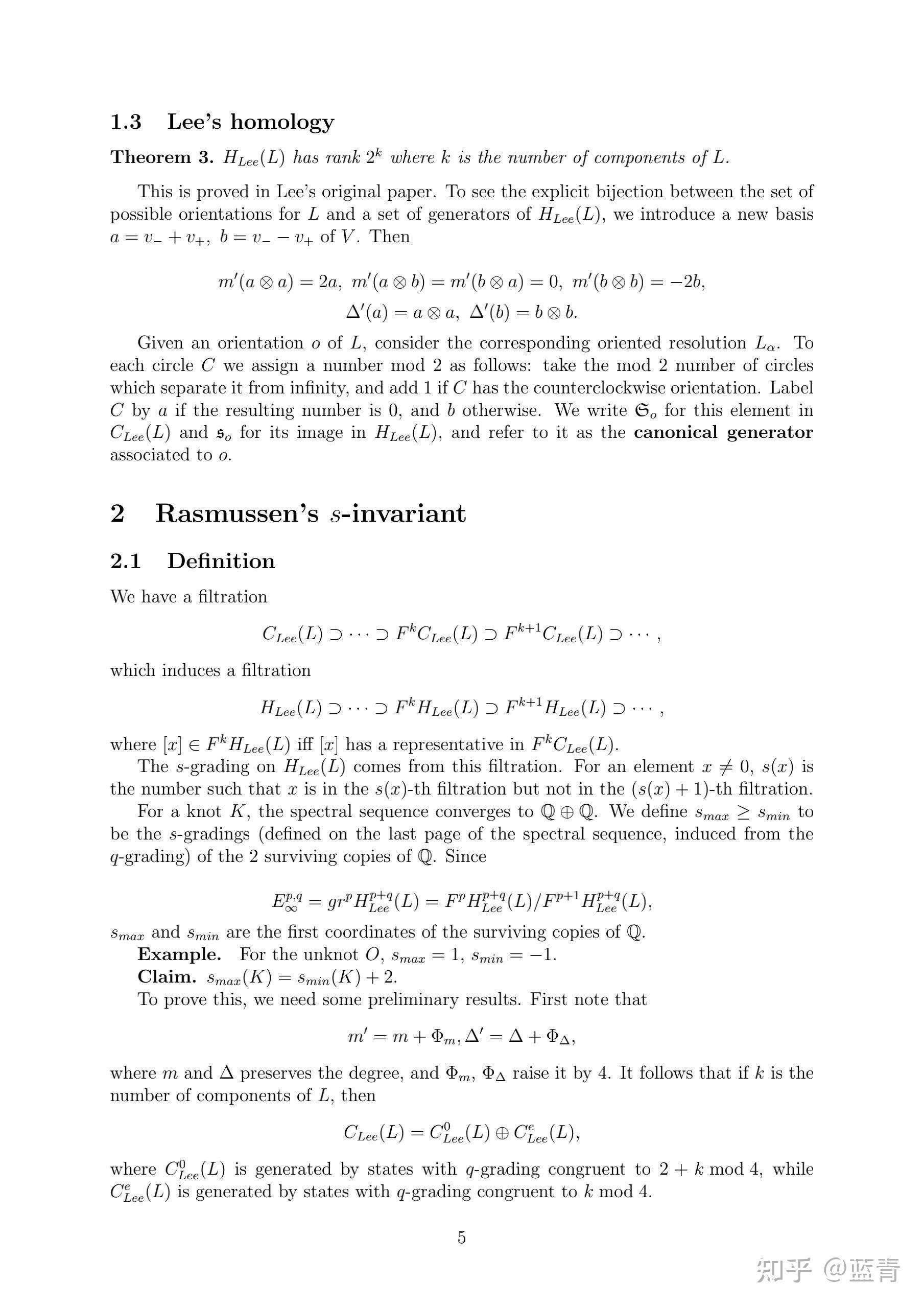 A Generalization of Rasmussen's s-invariant to Links - 知乎