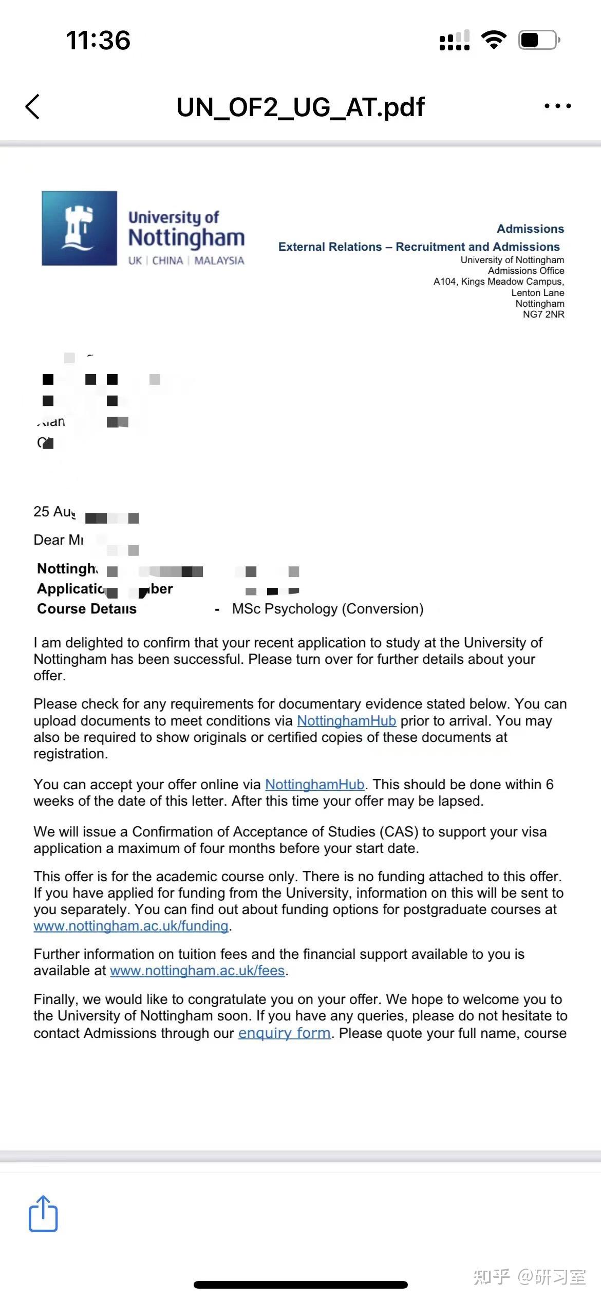 23fall｜诺丁汉list更新来啦～ - 知乎