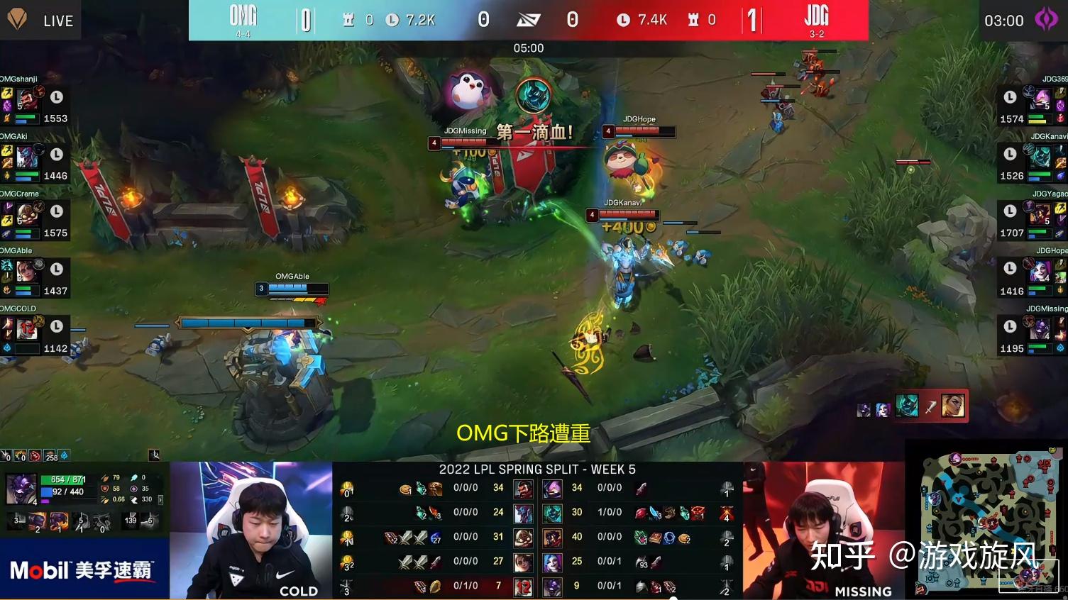 369拉扯无解Hope金克斯豪取五杀，JDG碾压OMG收获四连胜！ - 知乎