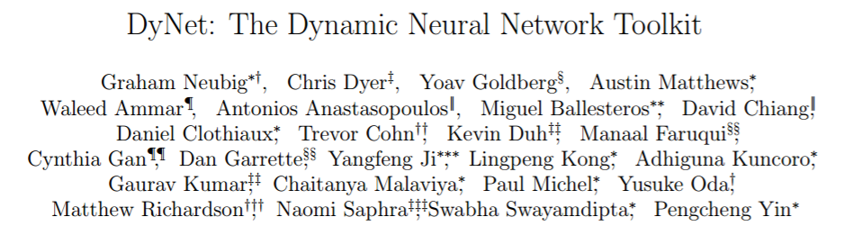动态神经网络工具包DyNet：比Theano和TensorFlow更快 - 知乎