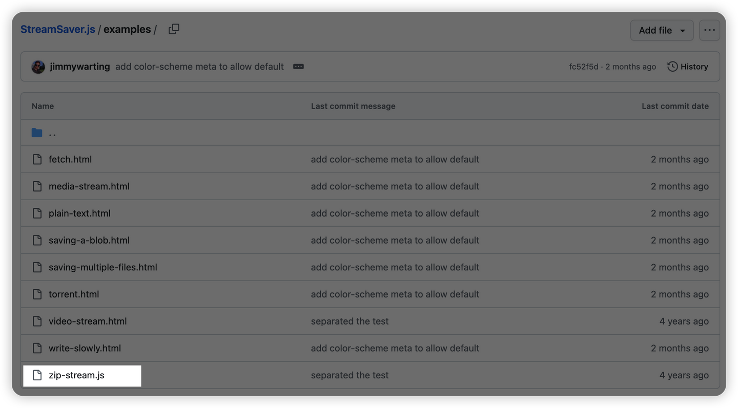 StreamSaver.js入门教程：优雅解决前端下载文件的难题 - 知乎