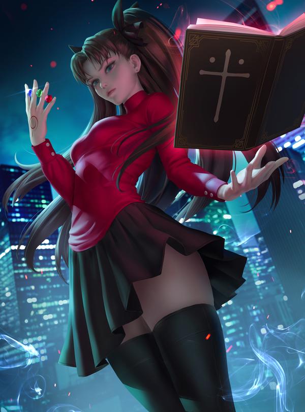 谁能给我一些远坂凛好看的无水印壁纸？ - 知乎