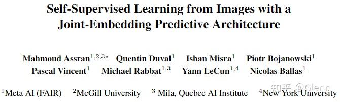 [论文阅读][CVPR'23] MIM | I-JEPA：解析 LeCun 的”类人“模型 - 知乎