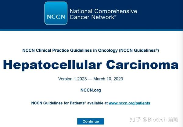 NCCN临床实践指南：肝细胞癌（2023.V1）与胆道肿瘤（2023.V1） - 知乎