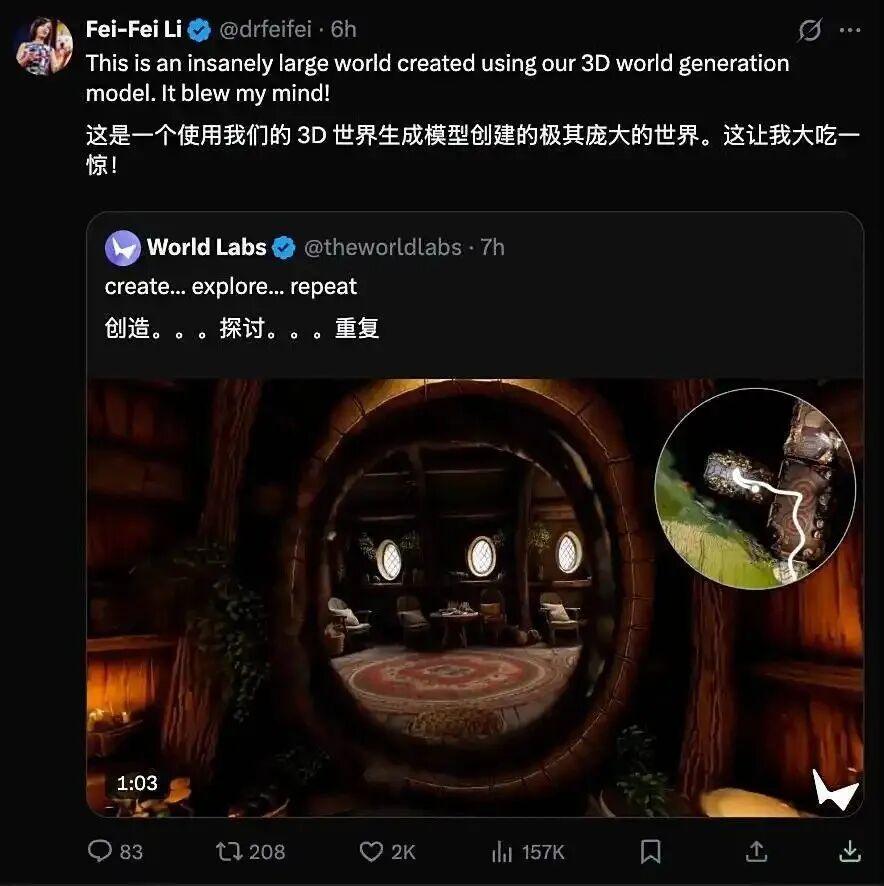 李飞飞 World Labs 热潮之后，一文看懂“空间智能”硬核全栈 - 知乎