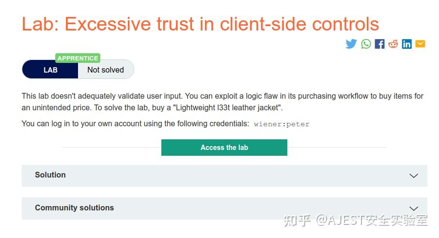 [postswigger] Excessive trust in client-side controls| 一分钱买个电冰箱 - 知乎