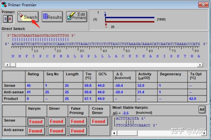 Primer Premier 5引物设计方法（转载） - 知乎
