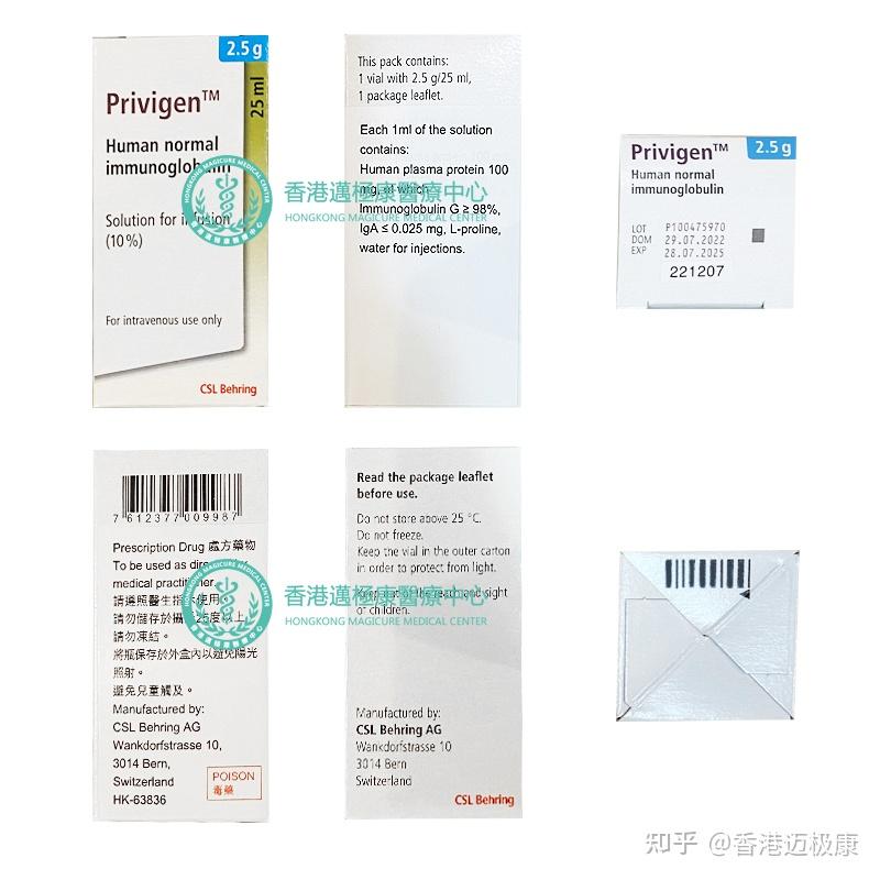 免疫球蛋白静脉注射Privigen产品详细说明书 - 知乎