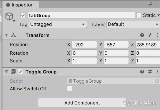 Unity使用toggle快速制作选项卡面板,tabbar, tab view - 知乎