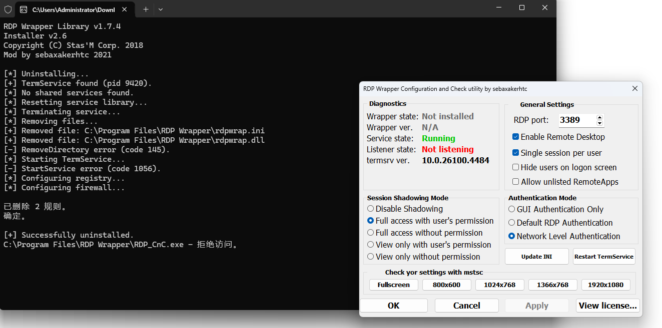 WIN11家庭版安装远程桌面下位端RDP Wrapper（MSTSC被控端）实操 - 知乎