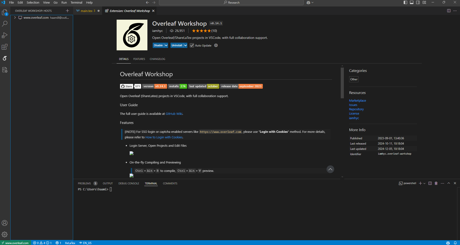 VScode本地编写+Overleaf实时同步 - 知乎