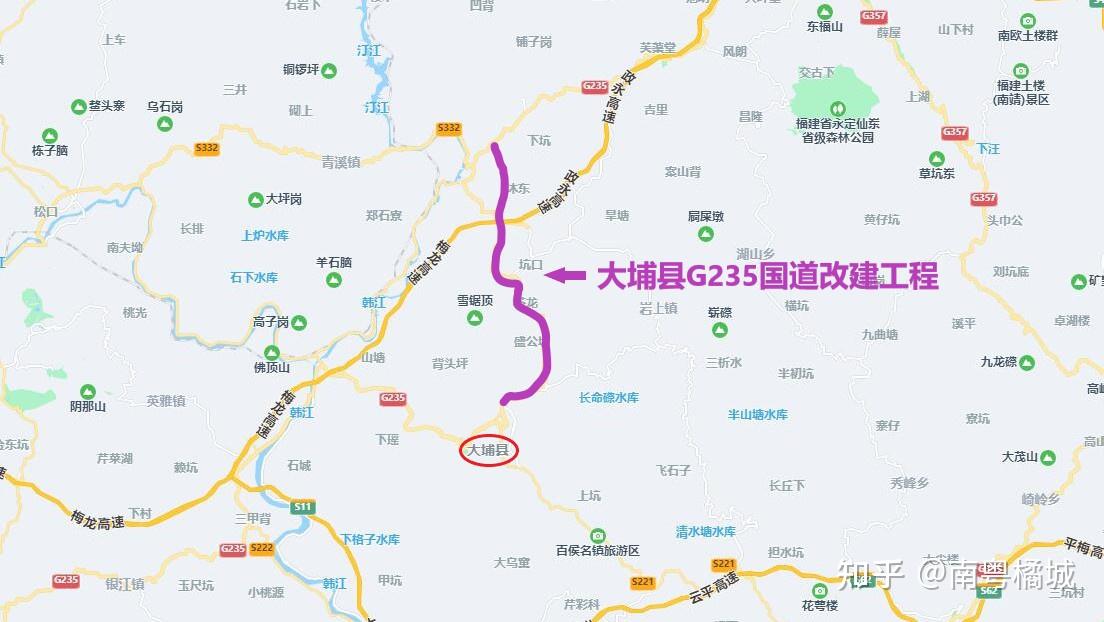 广东梅州G235国道改建工程，路线全长23.1公里，双向四车道 - 知乎