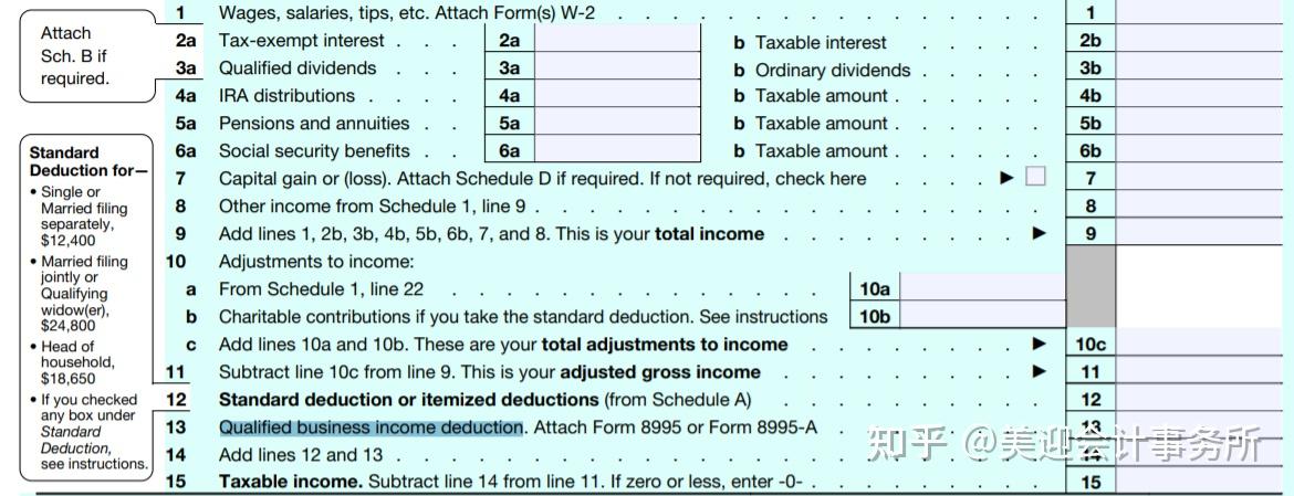 手把手教你填写1040表格(2020最新指南) - 知乎