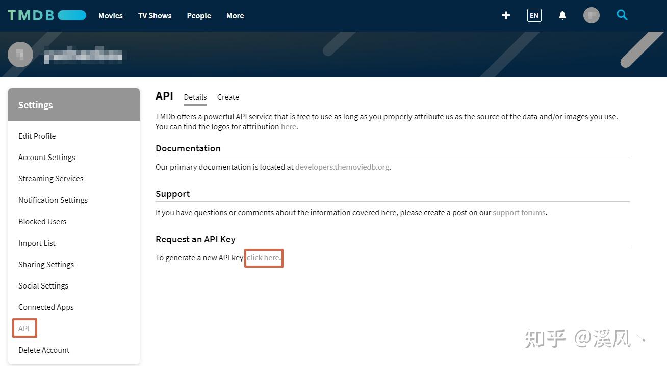 1.The Movie Database(TMDb)申请API KEY - 知乎