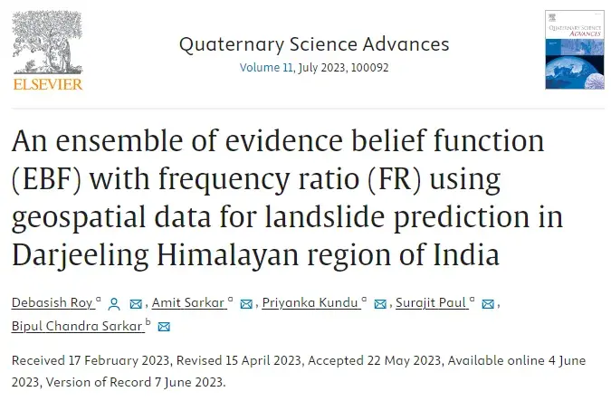 期刊面面聊 | Quaternary Science Advances：2022影响因子4.5，稿件提交到接受中位时间仅83天 - 知乎
