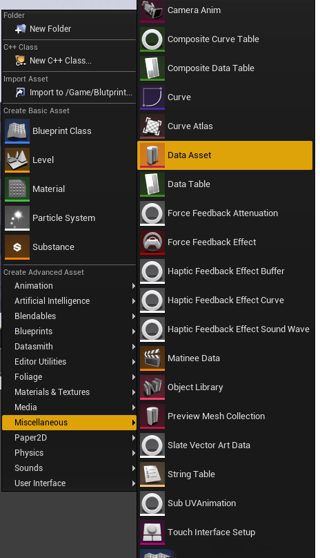 UE4的DataAsset - 知乎