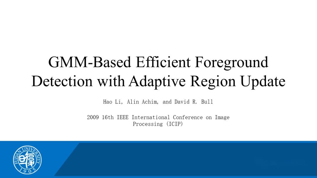 基于高斯混合模型的前景区域检测 - 知乎