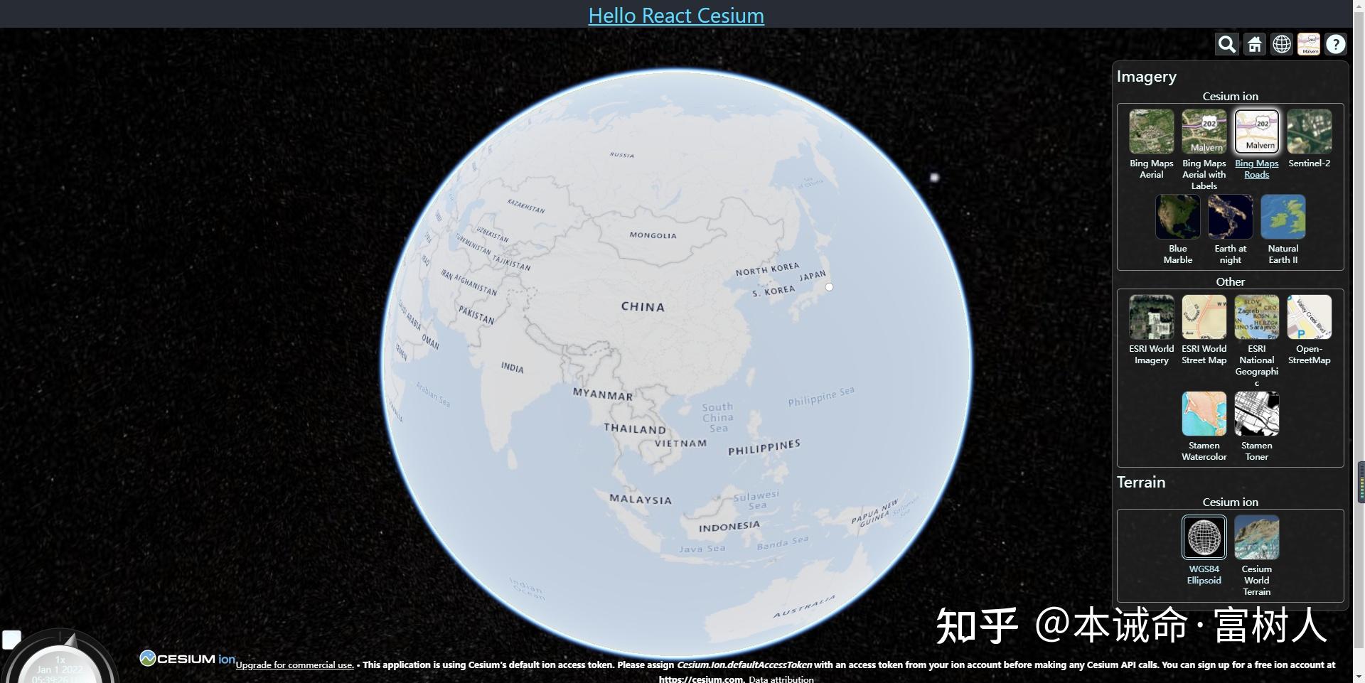 Hello React Cesium - 知乎