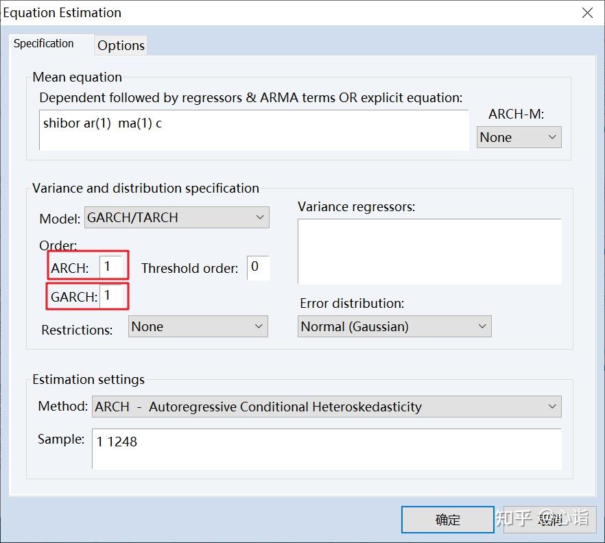 Eviews Arch和Garch模型 - 知乎