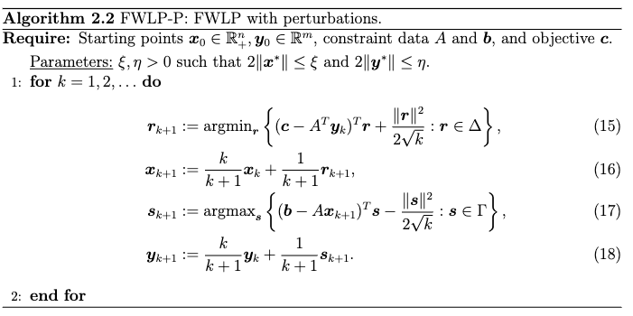 A Primal-Dual Frank-Wolfe Algorithm for Linear Programming - 知乎