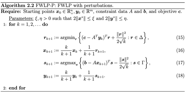 A Primal-Dual Frank-Wolfe Algorithm for Linear Programming - 知乎