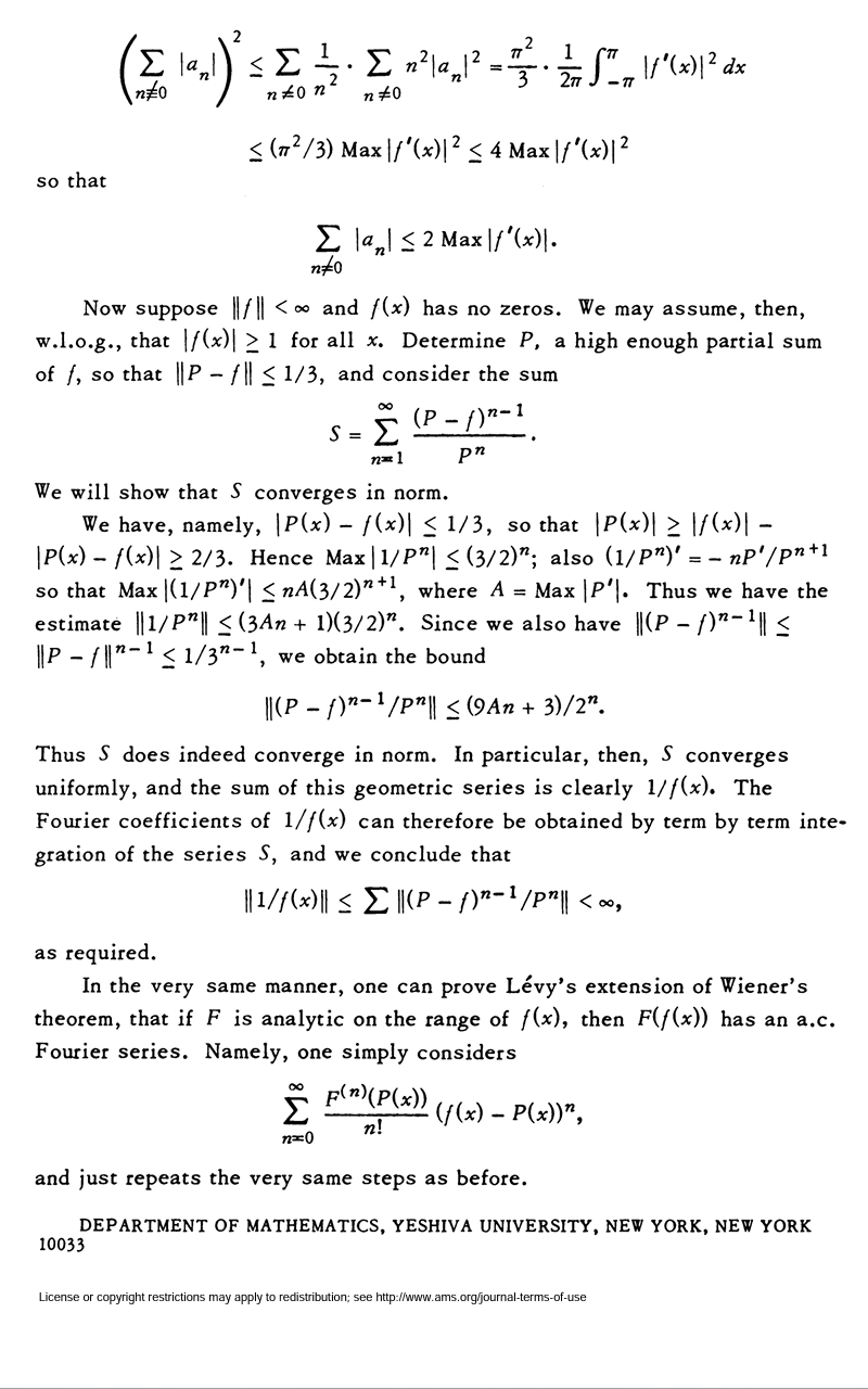 Wiener 1/f 定理的证明与推广 - 知乎