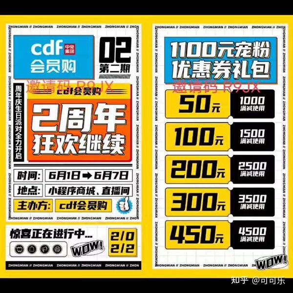 6.2-7日疯狂继续？ cdf会员购 邀请码R9JX - 知乎
