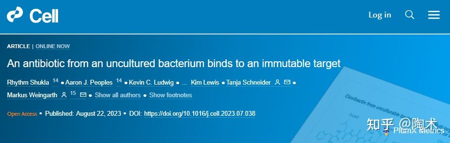 Cell重磅丨对抗超级细菌！新型抗生素Clovibactin可有效杀灭多种顽固耐药菌！ - 知乎
