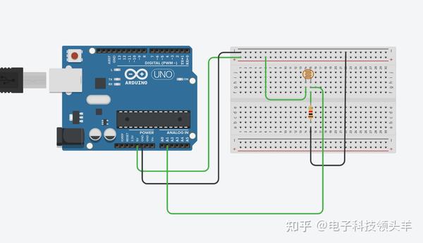 Arduino光敏电阻实验1（获取ADC值） - 知乎