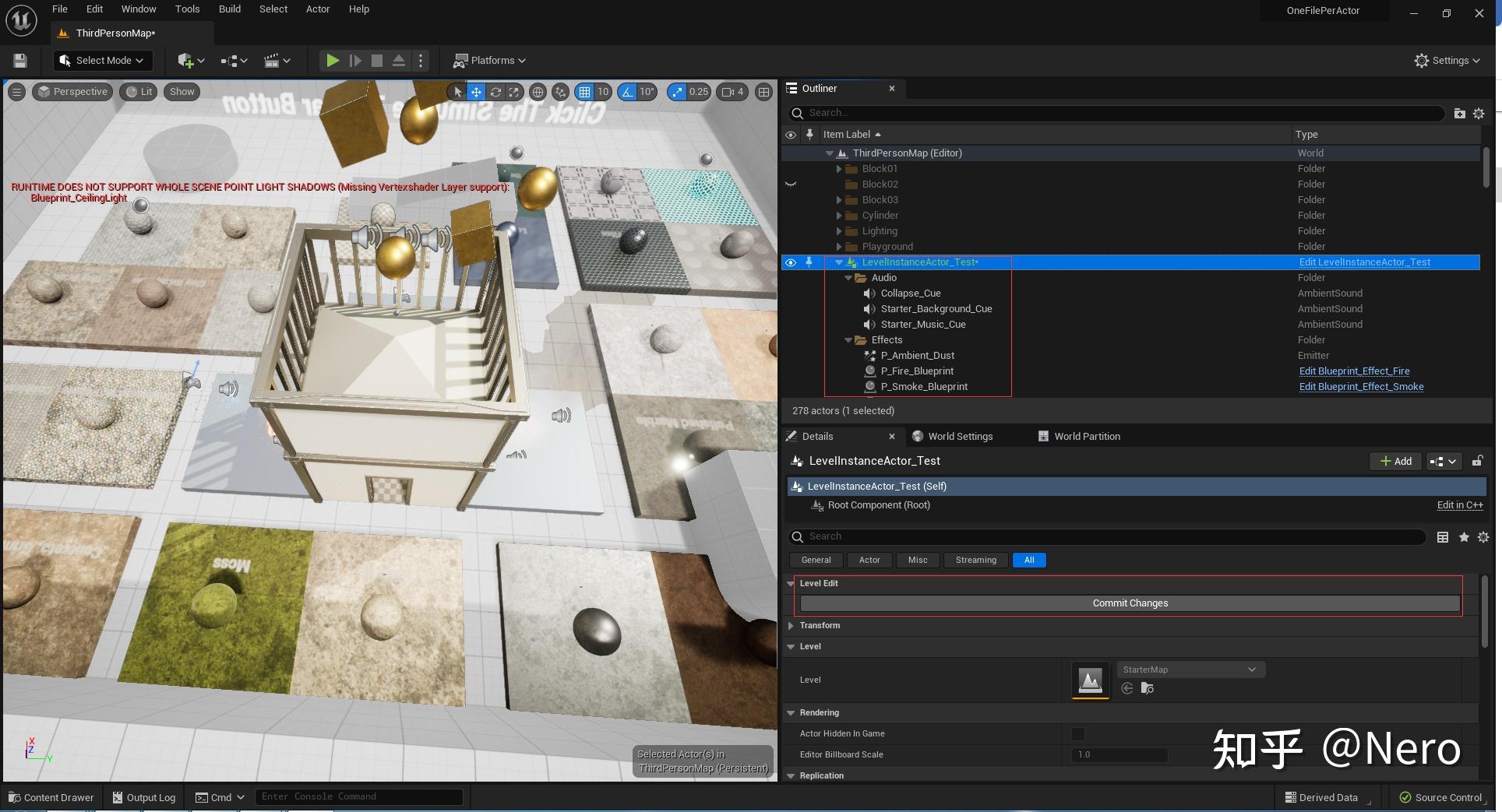 UE5 WorldPartition【3】 LevelInstance - 知乎