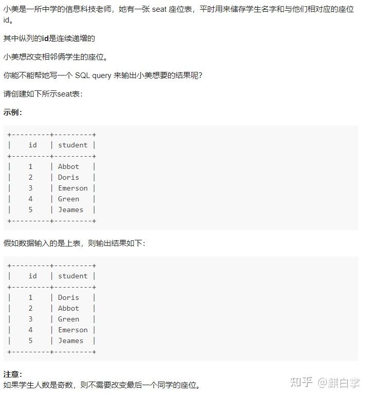 Datawhale的SQL做题 Task06：综合练习 - 知乎