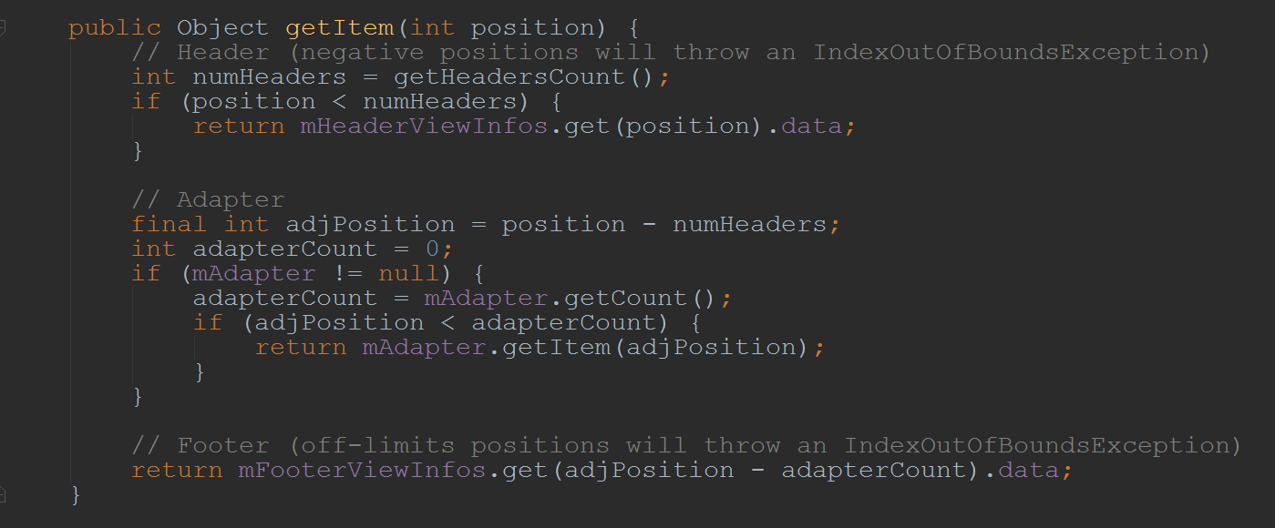 Android自定义控件之像ListView一样使用RecyclerView - 支持多个header和footer - 知乎