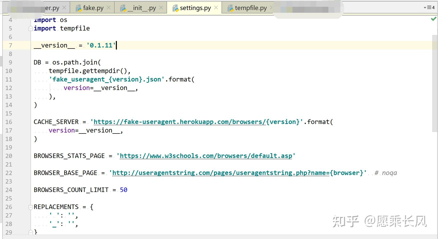 fake_useragent_0.1.11.json文件位置 - 知乎