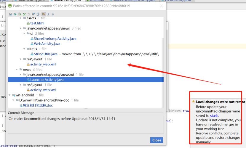 Your local changes to the following files would be overwritten by merge - 知乎