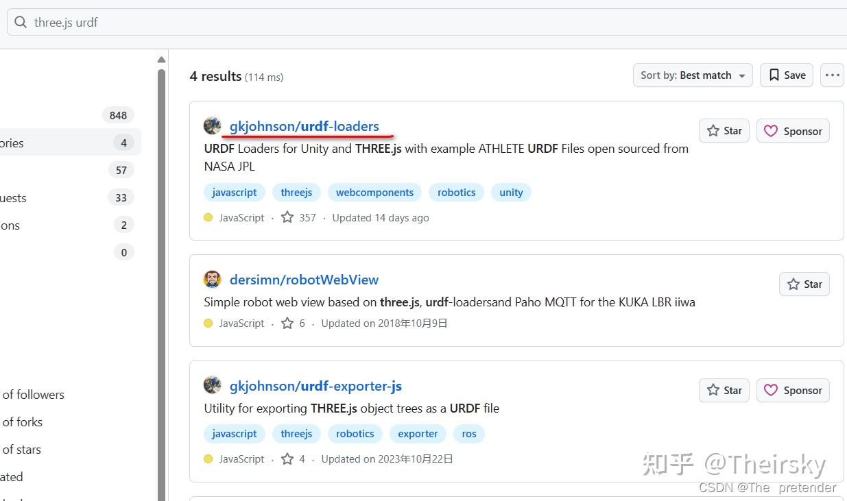 Vue实现利用Three.js导入URDF机械臂模型并控制其运动记录 - 知乎