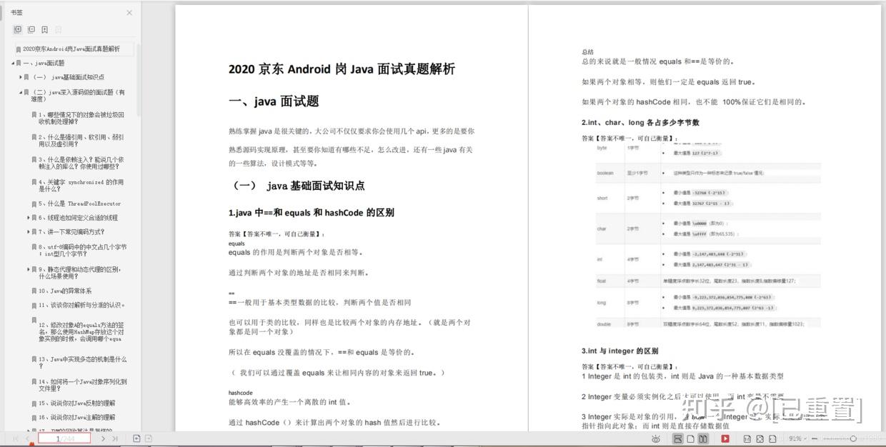 2021android岗面试题知识点小结，保准看明白！ 知乎